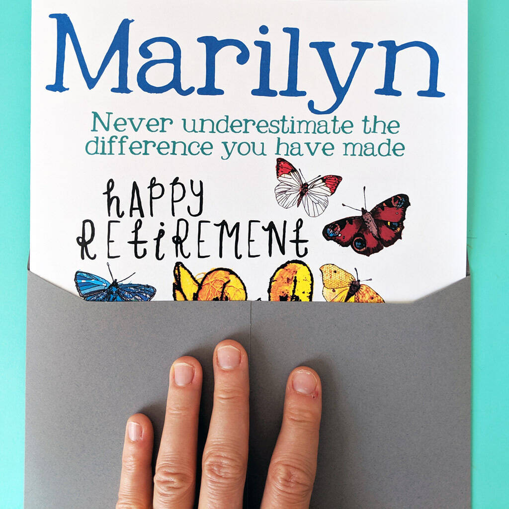 Personalised Big Retirement Card – Alice Palace